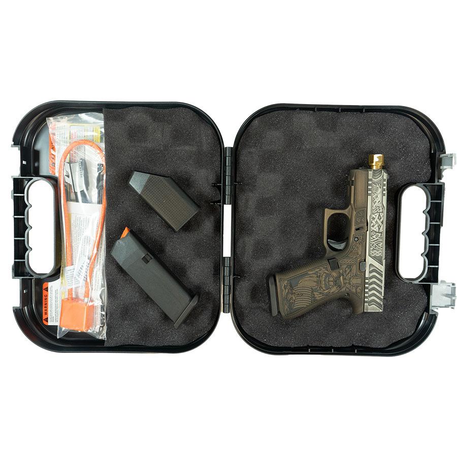 Glock Inc. GLOCK 43X 9MM W/FRONT RAILS-VIKING ENGR COLONIAL BROWN W/ G ...